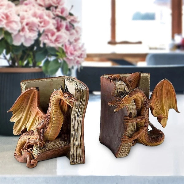 Serre Livre Dragon Fantaisie Design Serre livre Design